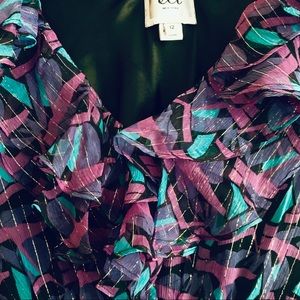 ECI | Dresses | Eci Silk Chiffon Dress | Poshmark